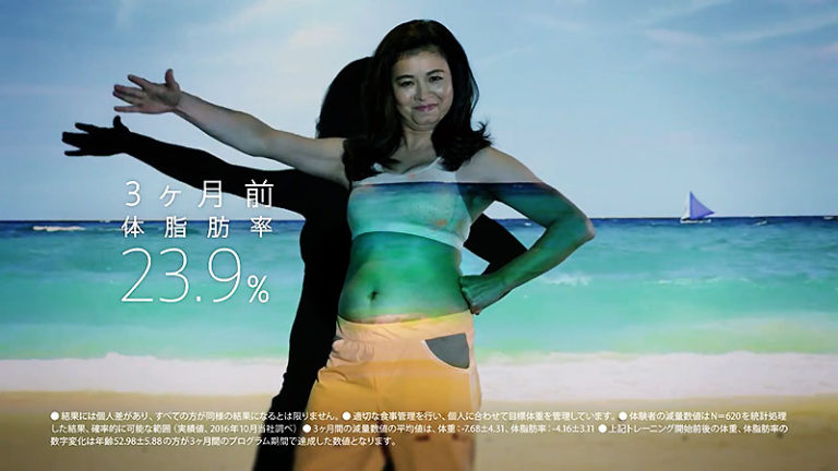 石田えり56歳がRIZAP（ライザップ）のCMで脱ぎました！ビフォーアフター3か月後は？